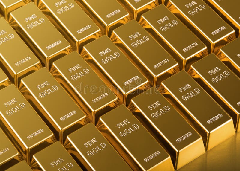 Close up of Gold Bars stock image. Image of golden, metals - 50674951