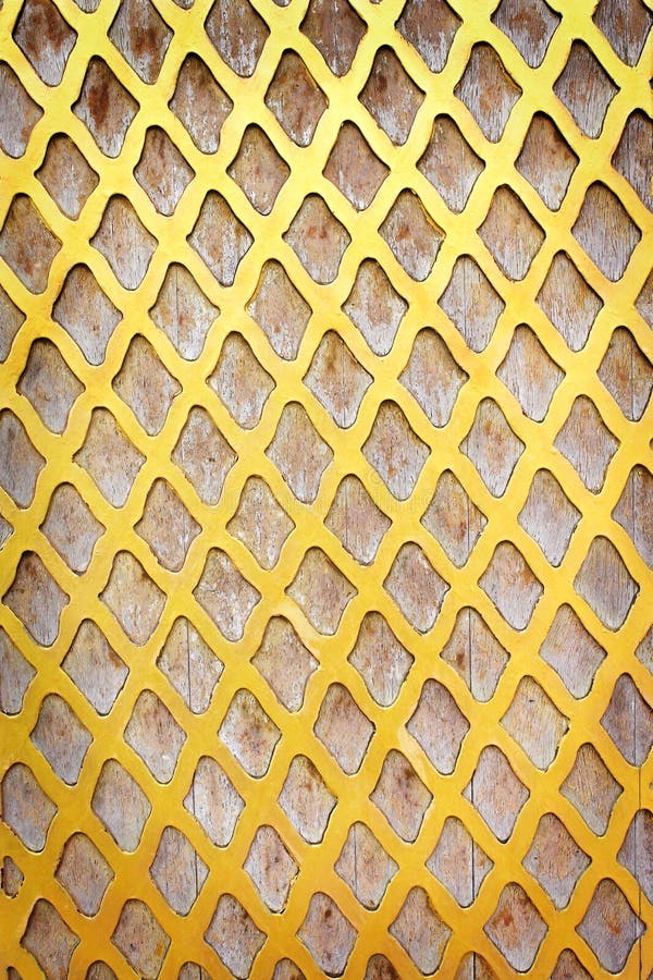 Gold Mesh Steel Fence Patterns Isolated on White Background Stock Photo ...