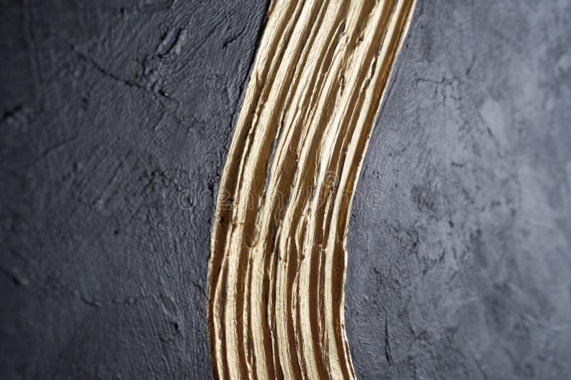 A Close Up of a Wave with Gold Sparkles Stock Image - Image of sparkle ...