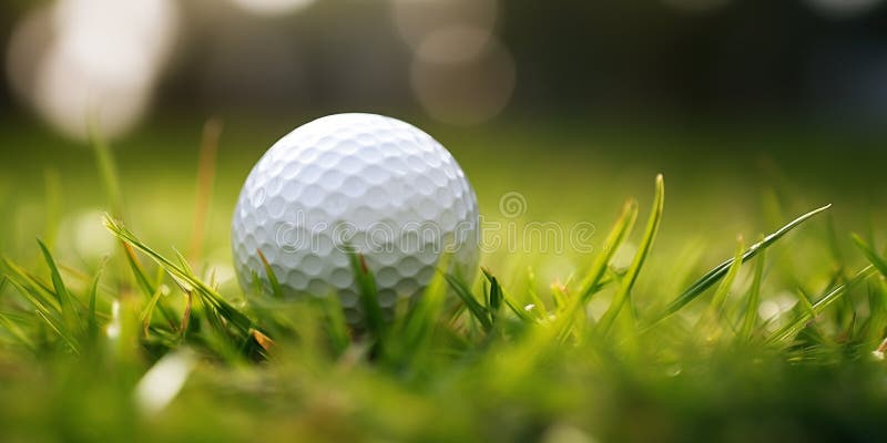 Close up a golf ball stock illustration. Illustration of close - 288274404