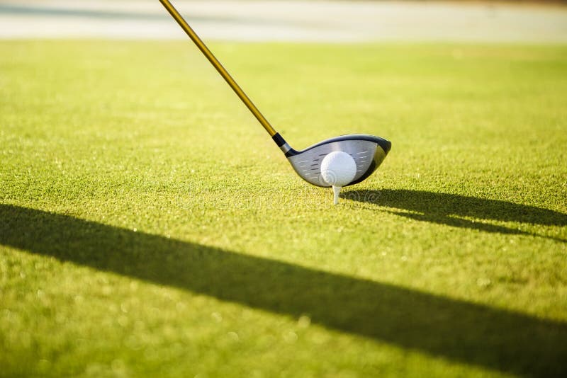 Close Up of a Golf Ball and Club Stock Photo - Image of leisure, ball ...