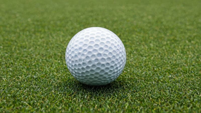 Close-up of a Golf Ball on Green Grass, Ready for Play Stock Image - Image of round, turf: 364099385