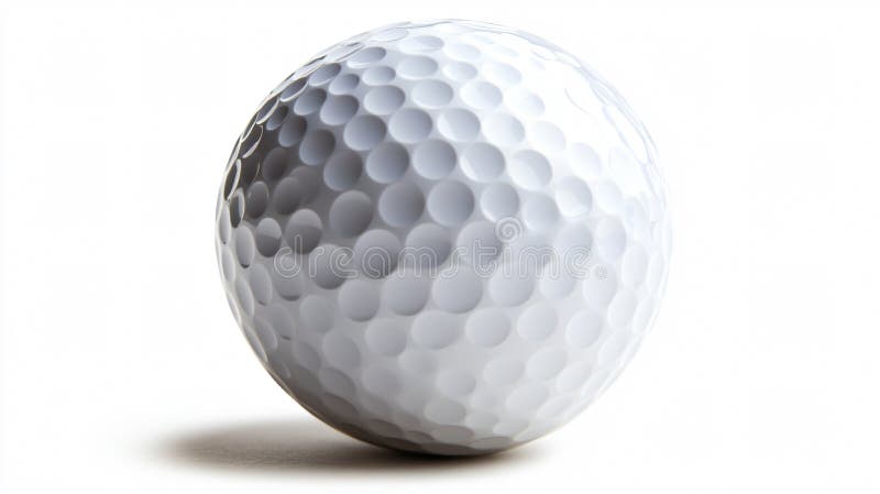 Close-Up Golf Ball Isolated on White Background Stock Photo - Image of ...