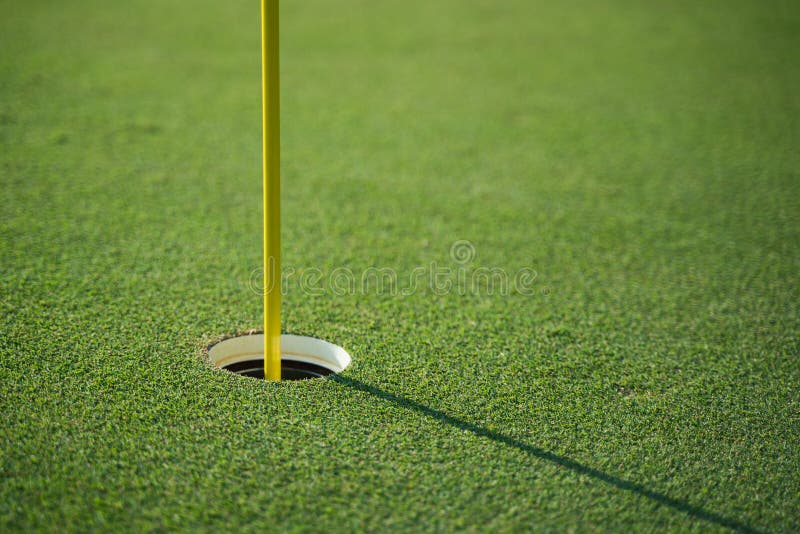 Close Up Golf Hole on Green Grass, Sport Concept Stock Photo - Image of ...