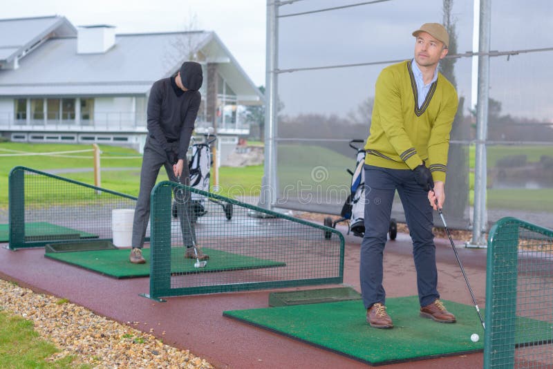 Golf Training. Golf Ball on Field Stock Photo - Image of active, balls ...