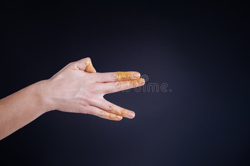 Slim hand with bracelet stock photo. Image of white, hand - 15922224