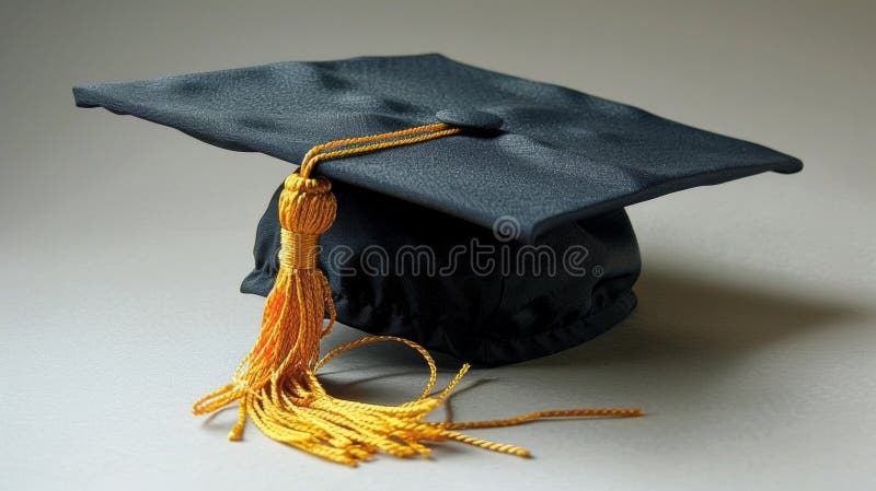A Close Up of a Graduation Cap with Tassel on it, AI Stock Image ...