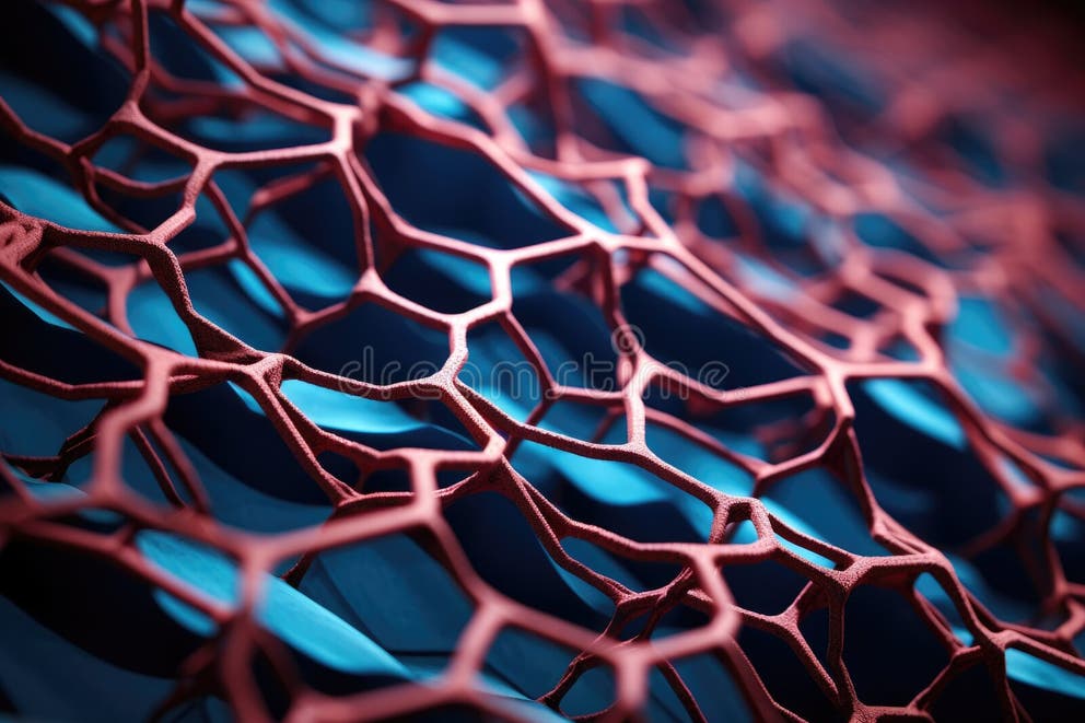 Close-up of Graphene Sheets Under a Microscope Stock Illustration ...