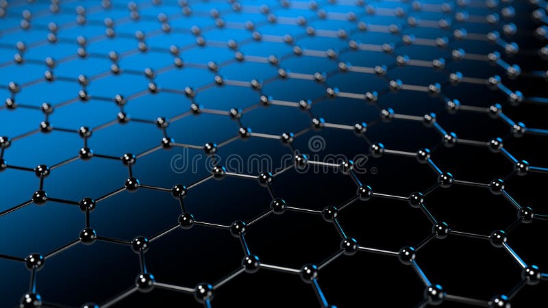 Abstract Blue Background with Particles and Lights Stock Illustration ...