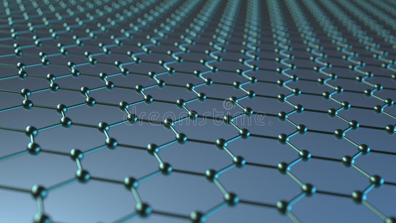 Graphene Structure Background Stock Illustration - Illustration of ...