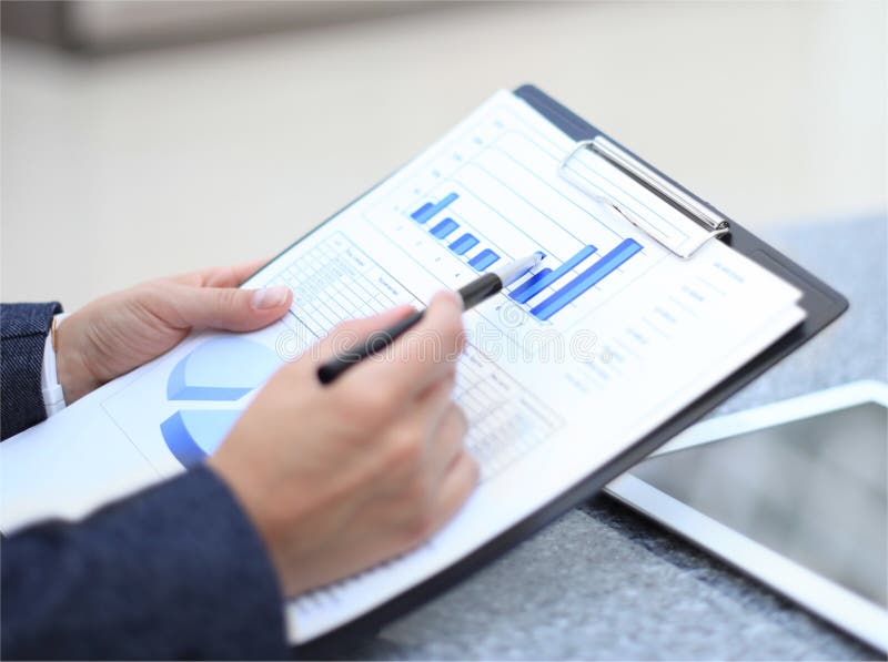Close-up of Graphs and Charts Stock Image - Image of corporate, finance ...