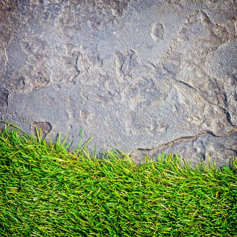 Close-up Grass and Stone Texture Background Stock Photo - Image of ...