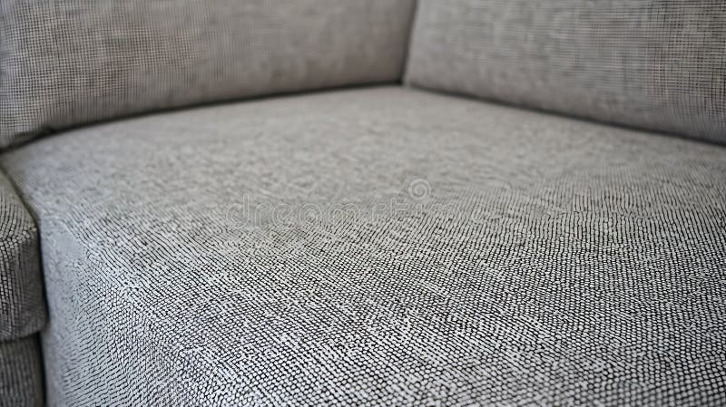 A Close Up of a Gray and Black Striped Couch Stock Image - Image of ...