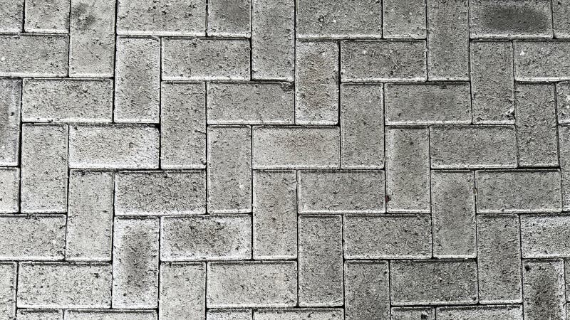 Gray Concrete Paving Block Texture in Herringbone Pattern Stock Image ...
