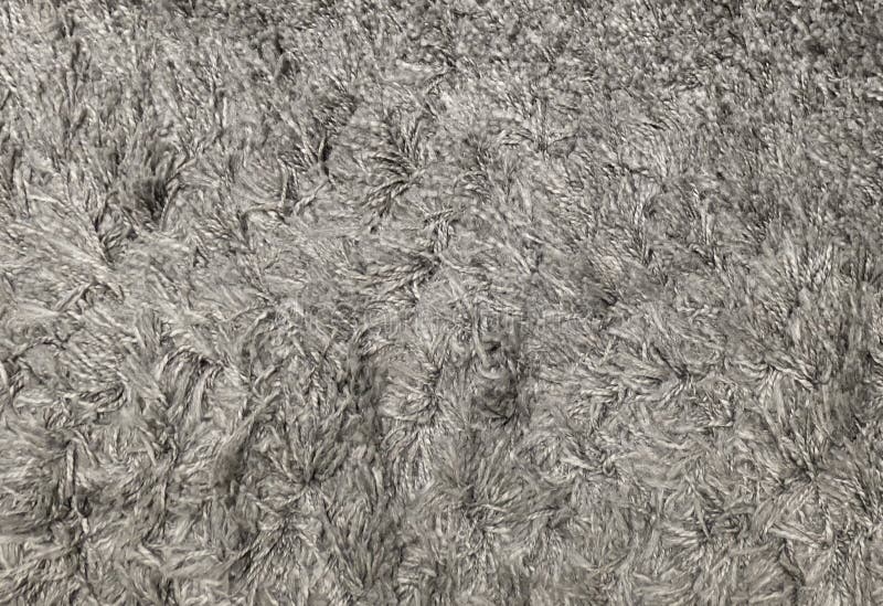Close Up Gray Fluffy Fabric Texture Background Stock Image - Image of ...