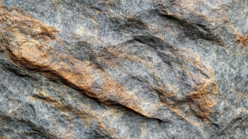 Close-up of Gray and Orange Rock Texture Stock Illustration ...