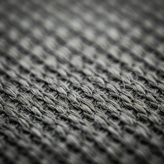 Close-up of a Gray Woven Fabric Texture, Showing a Distinct Pattern ...
