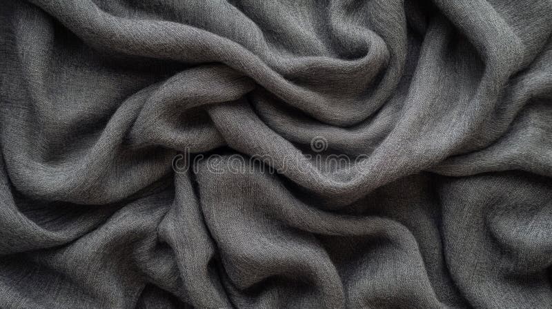 Close-up of Gray Wrinkled Fabric Texture Stock Illustration ...