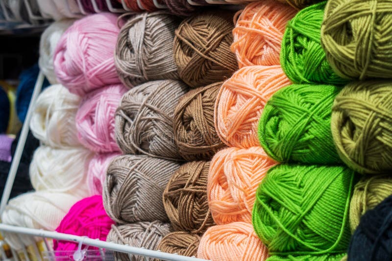 Close Up Gray Yarn Threads Spool Bobbin Tubes. Sale of Goods for Hand ...