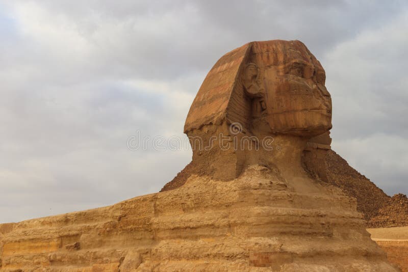 Close-up of Great Sphinx of Giza in Cairo, Egypt Stock Photo - Image of ...