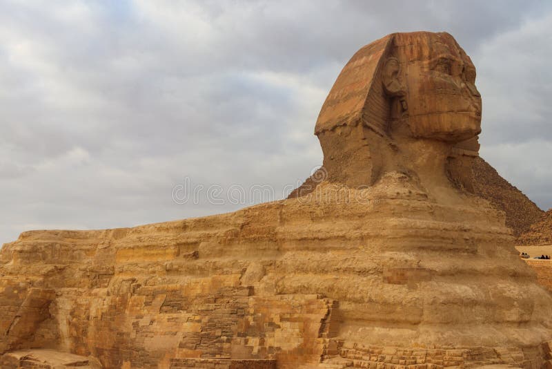 Close-up of Great Sphinx of Giza in Cairo, Egypt Stock Photo - Image of ...