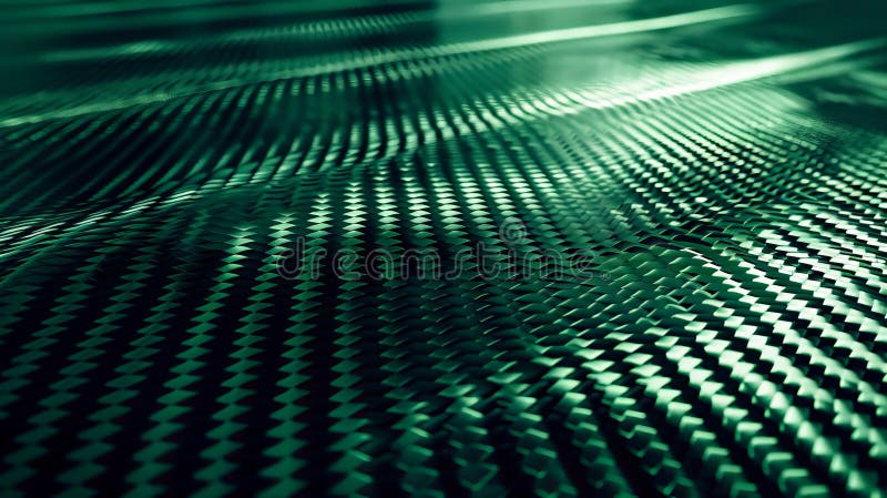 A Close Up of a Green Carbon Fiber Texture Stock Image - Image of floor ...