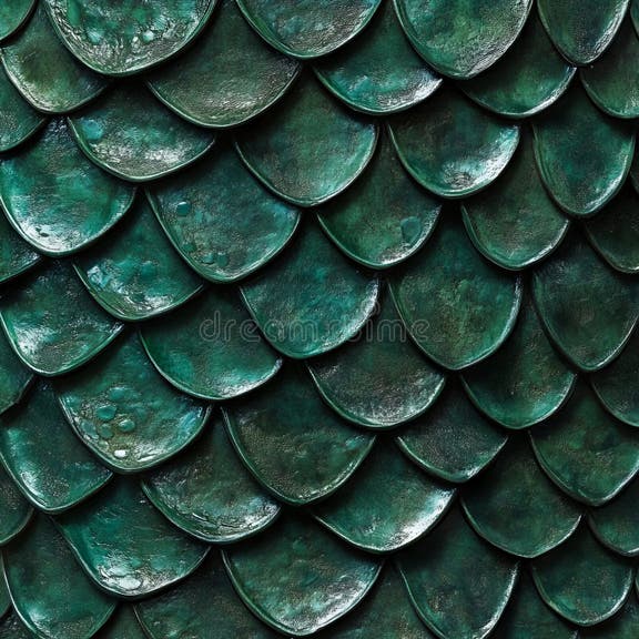 A Close Up of a Green Dragon Scales Pattern Stock Image - Image of ...