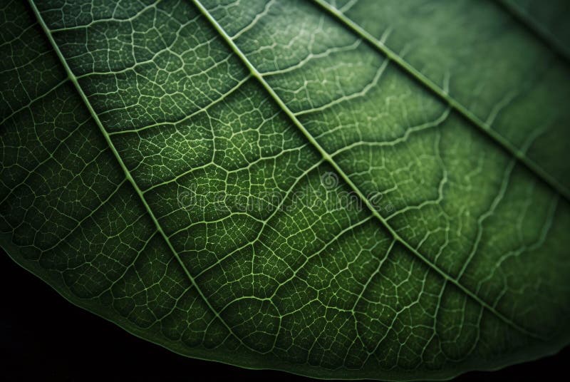 Close Up of Green Leaf Green Leaf Macro Green Leaf Texture Stock ...