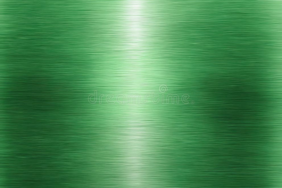 Close-up of a Green Metal Plate with Smooth Texture and Bright Light ...