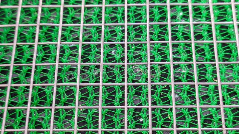 Close-up of Green Plastic Grid Mesh. Stock Photo - Image of plastic ...