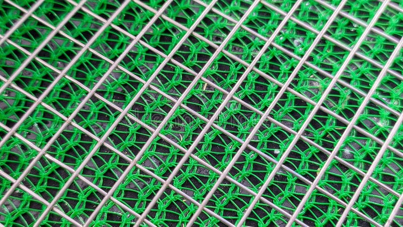 Close-up of Green Plastic Grid Mesh. Stock Photo - Image of grid, mesh ...