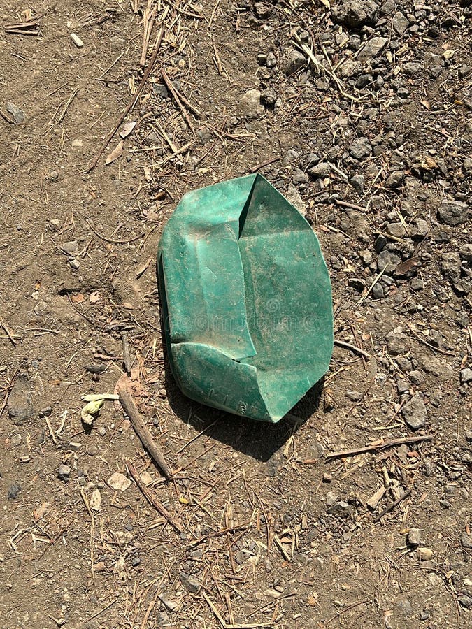 Green Plastic on the Ground Stock Photo - Image of blue, ancient: 309600310