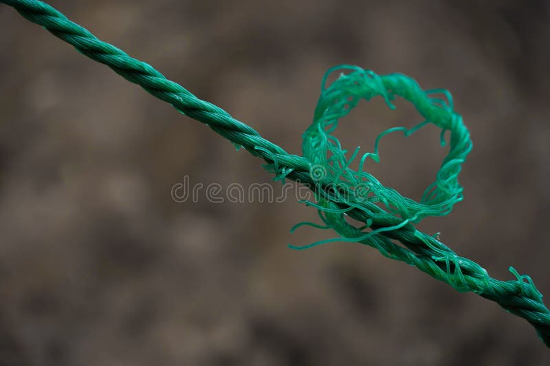 Close-Up of Rope on Black Background Stock Image - Image of strands ...