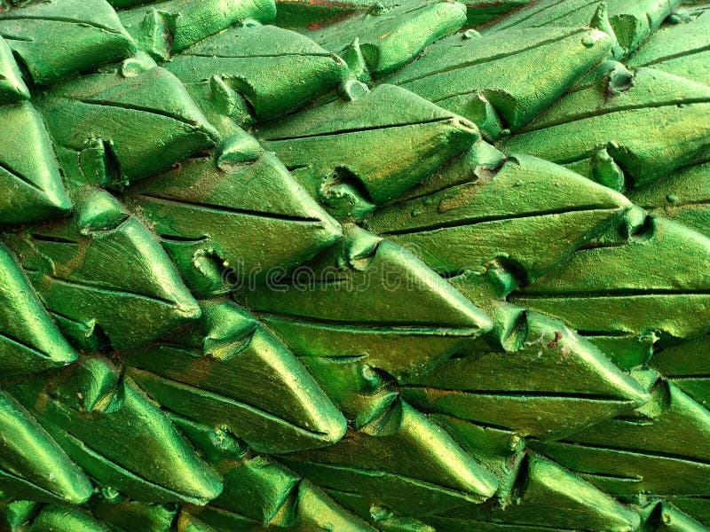 Close Up of Green Thai Pattern Serpent Sculpture Texture Background ...