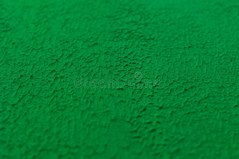 Close-up of a Green Wall with a Raised Surface, the Middle is in Sharp ...