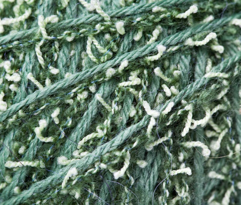 Close-up Green Woollen Thread Stock Photo - Image of green, colorful ...