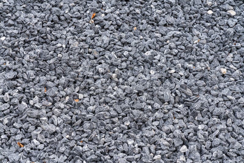 A Close Up of Grey Gravel or Breakstone Stock Photo - Image of ...