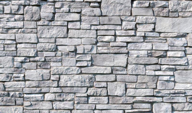 Close Up of Grey Stone Wall Different Size Bricks, Wallpaper ...