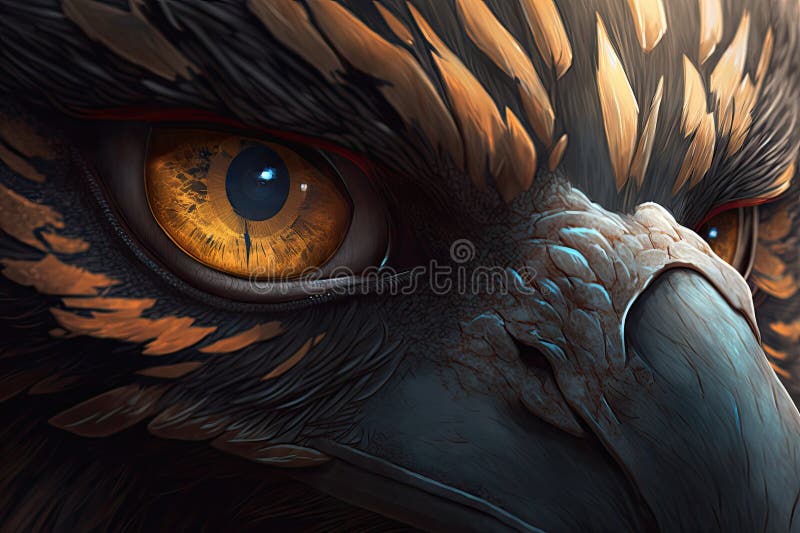 Close-up of the Griffin S Piercing Eyes and Fierce Claws Stock ...