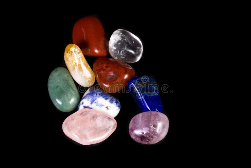 Chakra balancing stones stock image. Image of crystal - 109273985