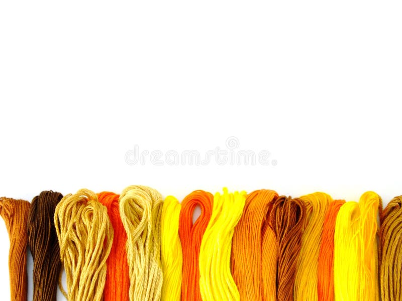 Group of Colorful Spools of Sewing Thread Top View on White Background ...