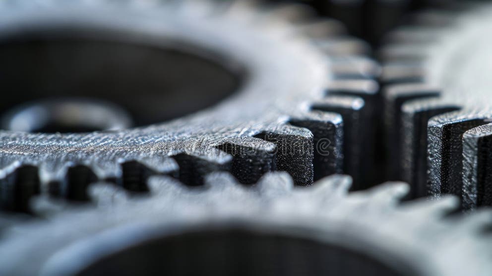 A Close Up of a Group of Gears that are All the Same, AI Stock Image ...