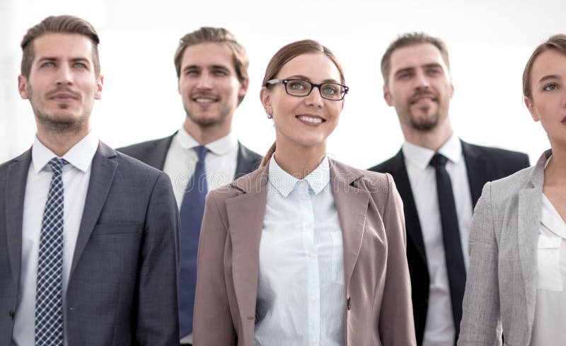 Close Up.group of Successful Employees Stock Photo - Image of modern ...