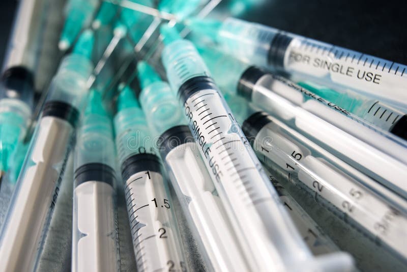 Syringes close up stock image. Image of healthy, healthcare - 165050513