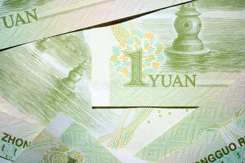 Yuan banknotes view stock image. Image of economic, closeup - 174884261