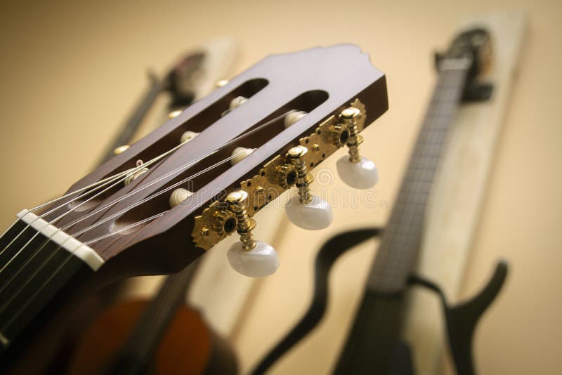 Close-up Guitar Music Instrument Stock Image - Image of close, finger ...