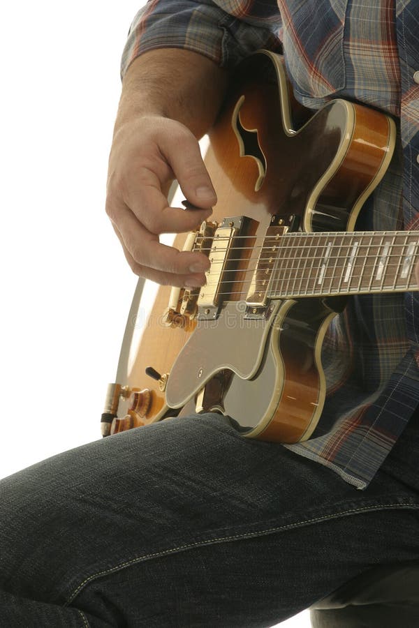 Close up guitar player stock photo. Image of check, electric - 347786