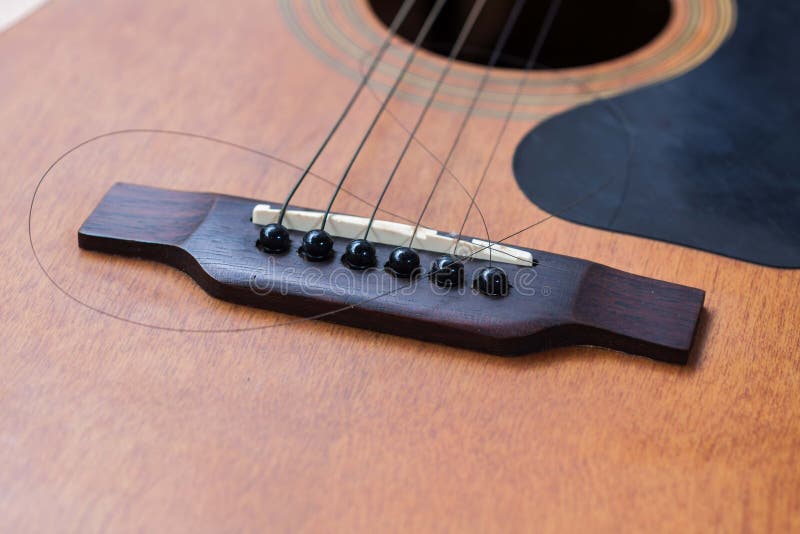 Close Up of Guitar with Torn String Stock Photo - Image of music ...