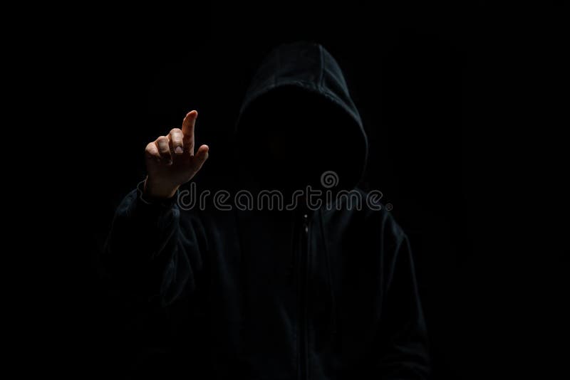 Close-up of Hacker`s Hands in a Black Room Stock Image - Image of hack ...