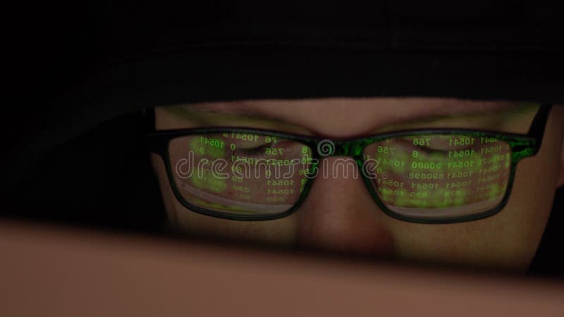 Close-up Hacker or Spy Hacking the Network Stock Image - Image of ...